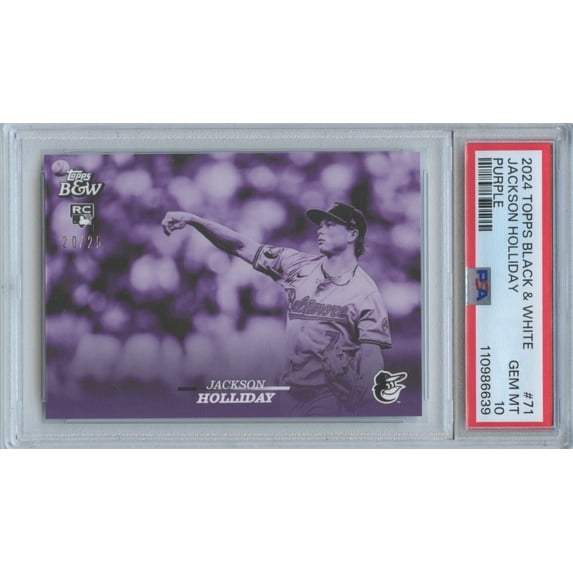 2024 Topps Jackson Holliday Purple Rookie PSA 10 Topps - Walmart.com