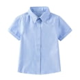 dazeni 3 Pack School Uniform for Boy Short Sleeve Golf Shirt Short ...