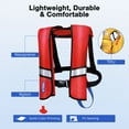 WARMOUNTS Automatic Inflatable Life Jacket w/ 2 Reflectors & Whistle ...