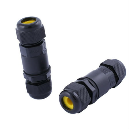 2 Pieces IP68 Waterproof Wire Connector Cable Range 5-9 mm Wire to Wire ...