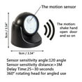360° Battery Operated Motion Sensor LED Light, Indoor Outdoor Night ...