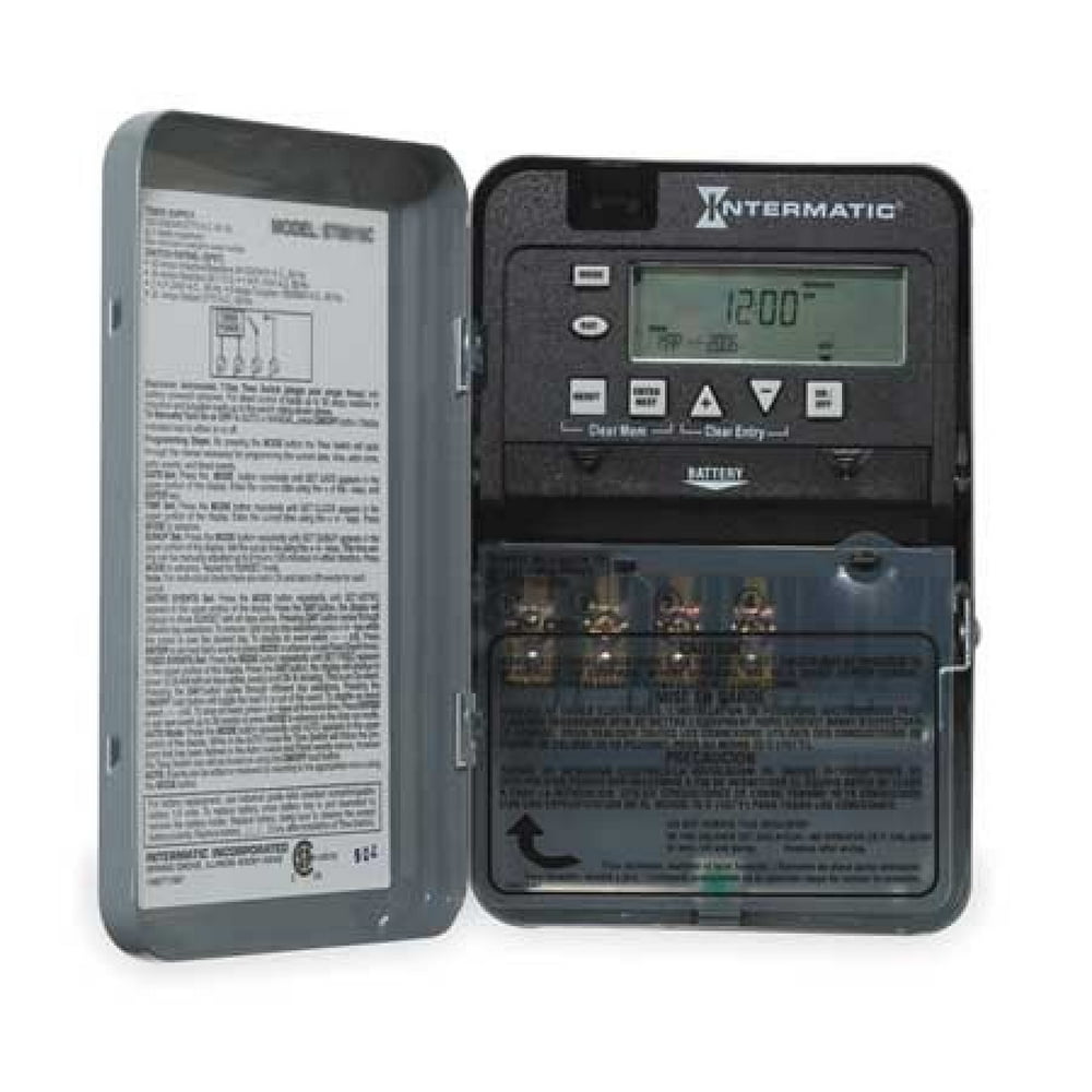 INTERMATIC ET1705C Electronic Timer,7 Days,SPST - Walmart.com - Walmart.com
