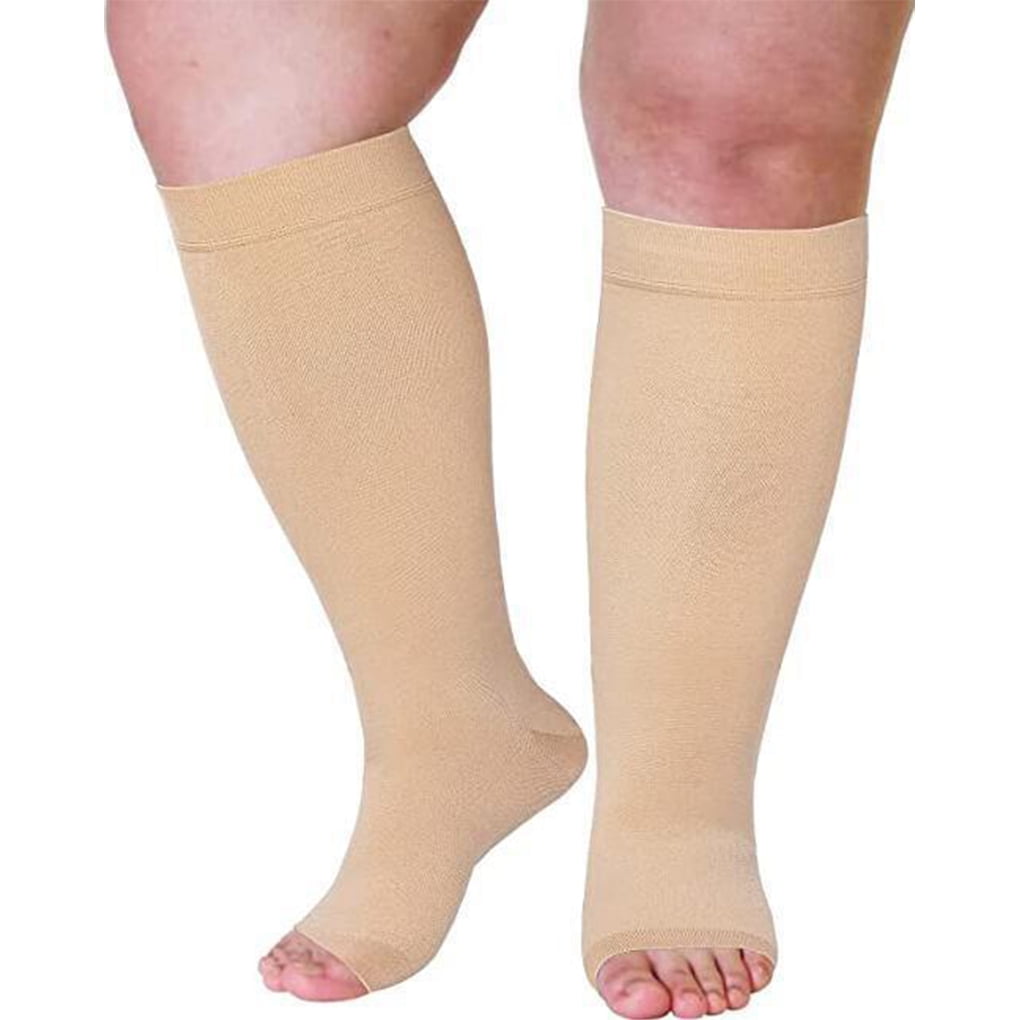 Click here for Youkk 2 Pairs Compression Socks Wide Calf Long-Las... prices