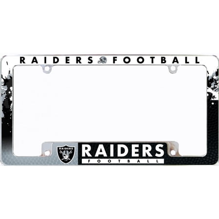Oakland Raiders All Over Chrome License Plate Frame | Walmart Canada