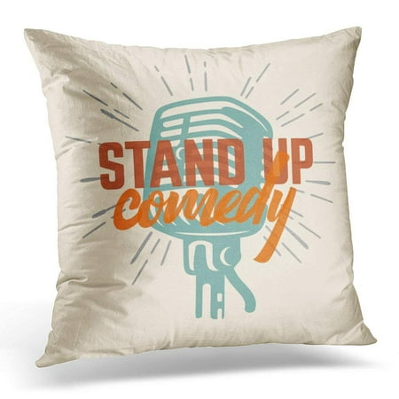 BSDHOME Acoustic Lettered Text Stand Up Comedy Audio Pillows case 18x18 ...