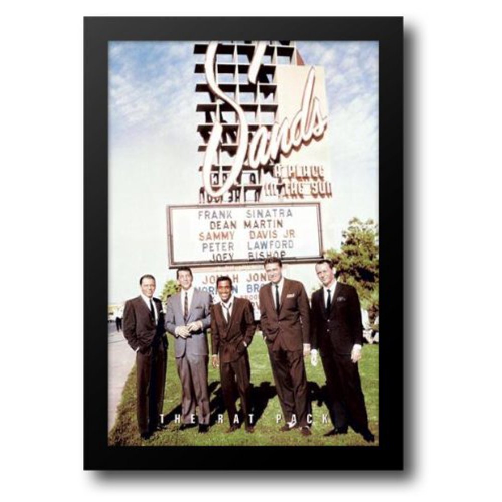 Rat Pack At The Sands 28x38 Framed Art Print - Walmart.com - Walmart.com