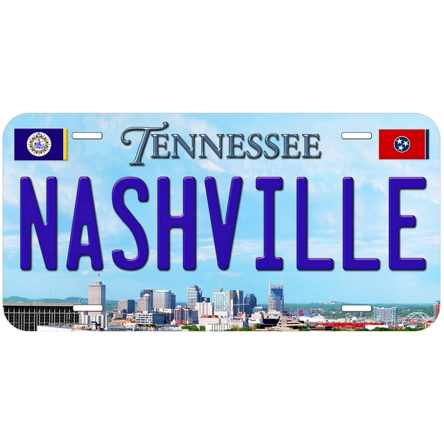 Nashville TN TAG02 Novelty Car Auto License Plate - Walmart.com