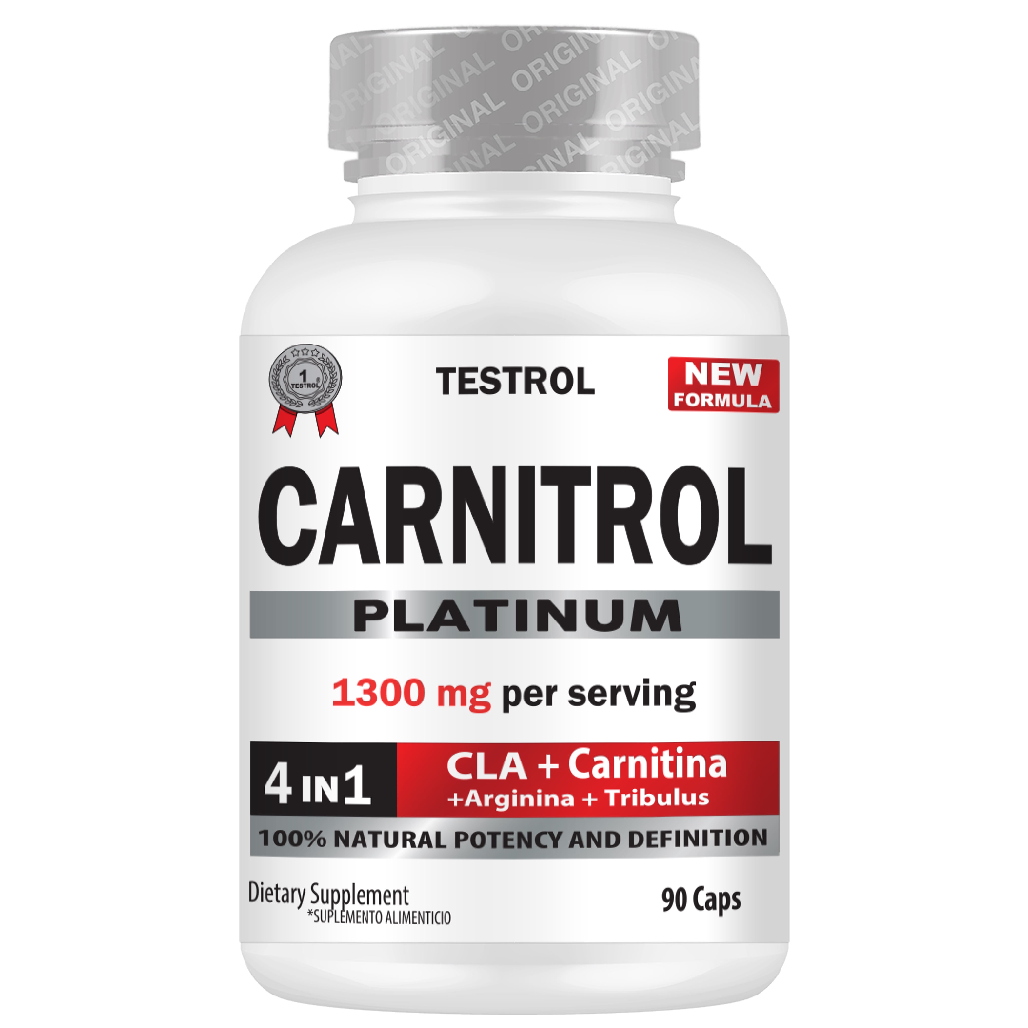 Carnitrol | 4 En 1 | Cla + Carnitina + Arginina 100 % Natural Testrol ...