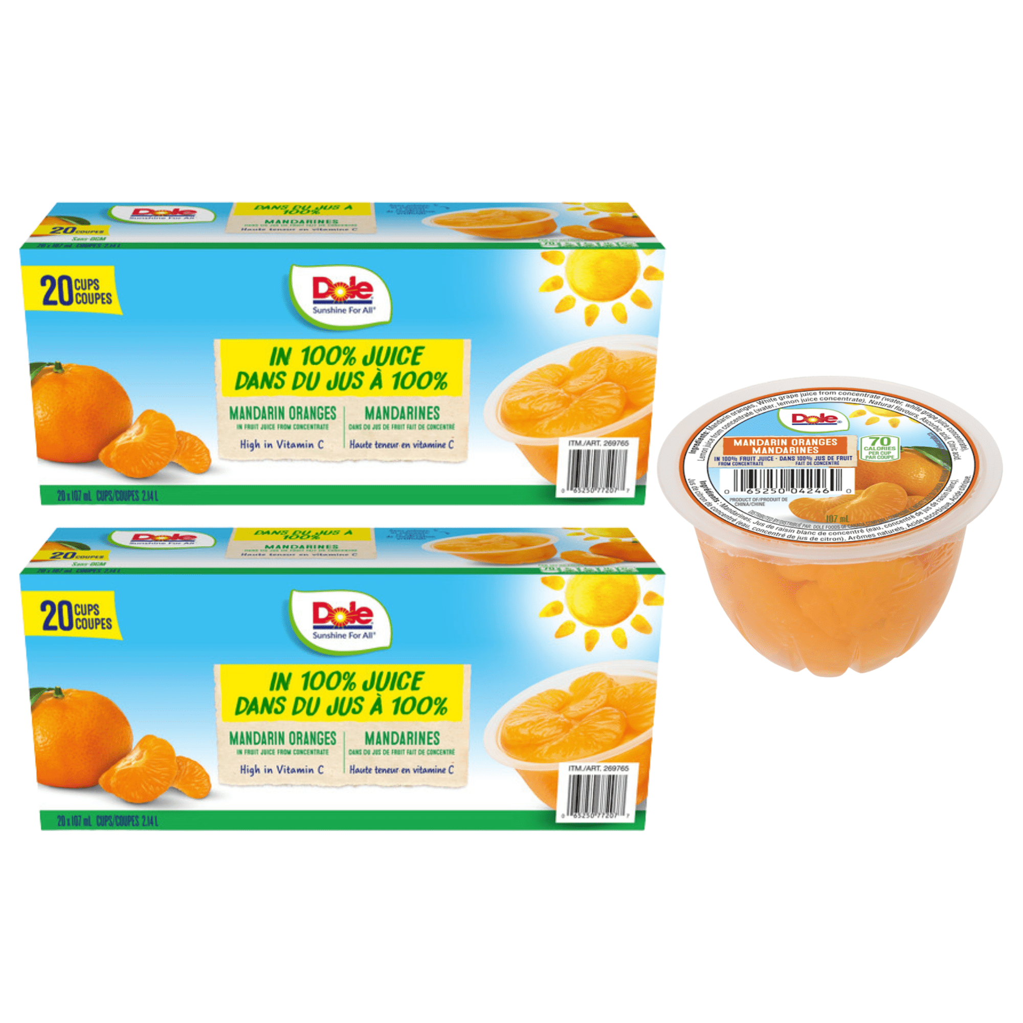 Click here for Dole Mandarin Orange Fruit Cups  20 × 107 Ml (Pack... prices