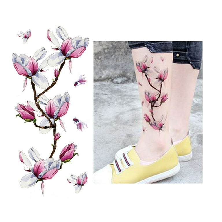 Lower Leg Flower Tattoo Designs | Best Flower Site