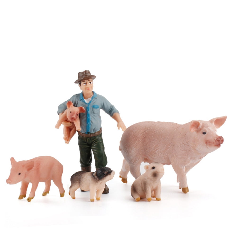 RONSHIN Simulation Poultry Animal Model Set Diy Farm Animal Action ...