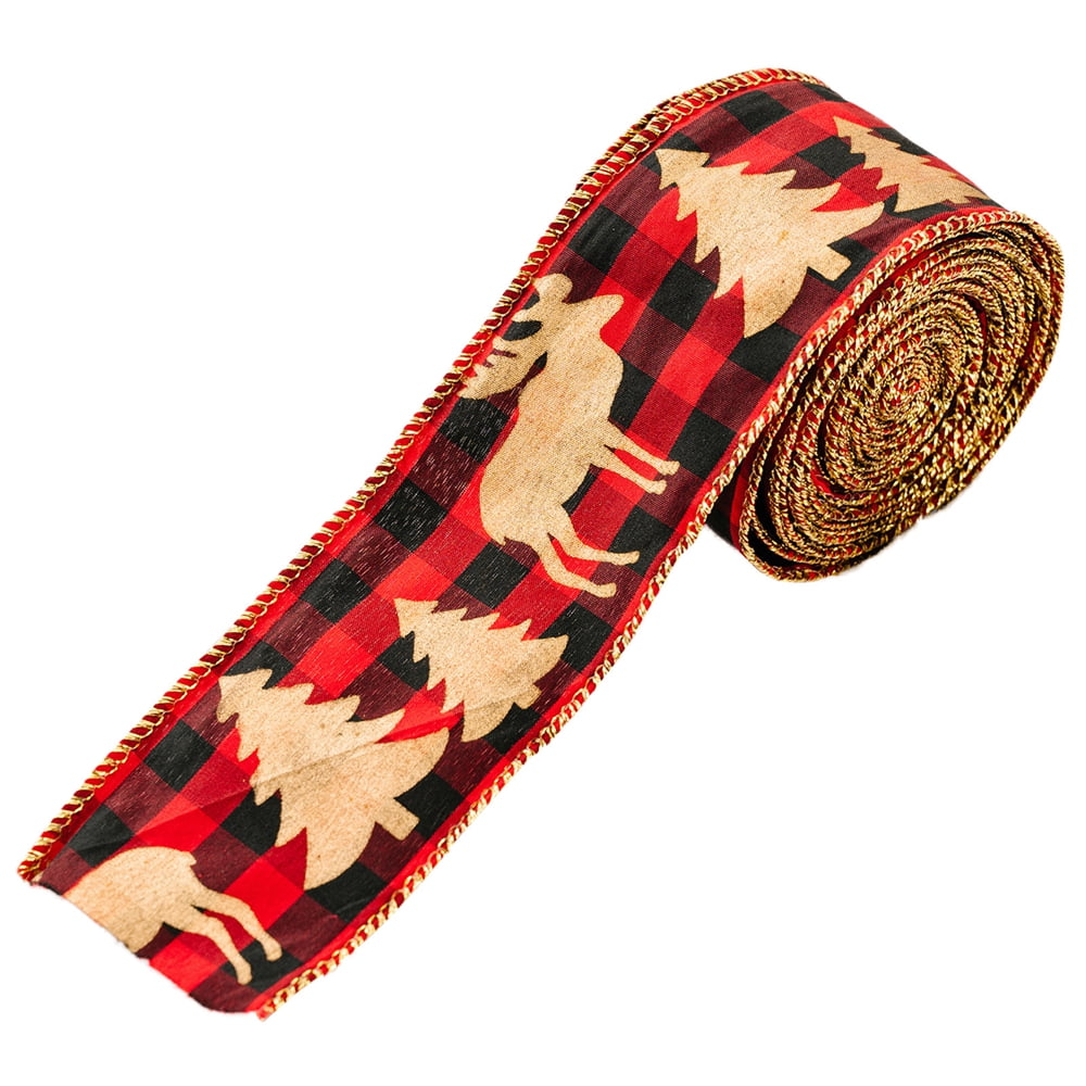 3PCS Christmas Ribbon Holiday Party Ribbon Decorations, Assorted ...