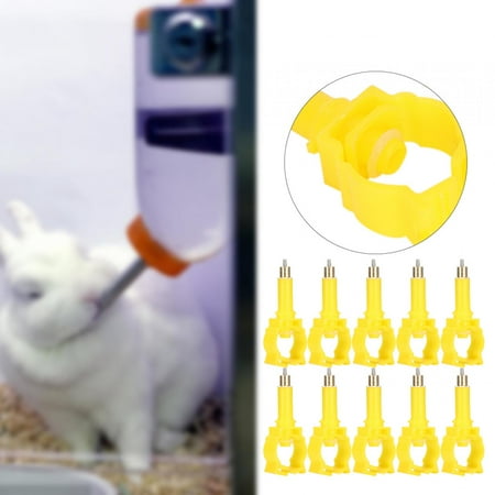 Wchiuoe Nipple Drinking Fountains, 10PCS Poultry Nipple Drinking ...
