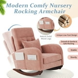 "Ktaxon Rocking Chair, Comfy Chenille Upholstered Single Sofa Rocker ...