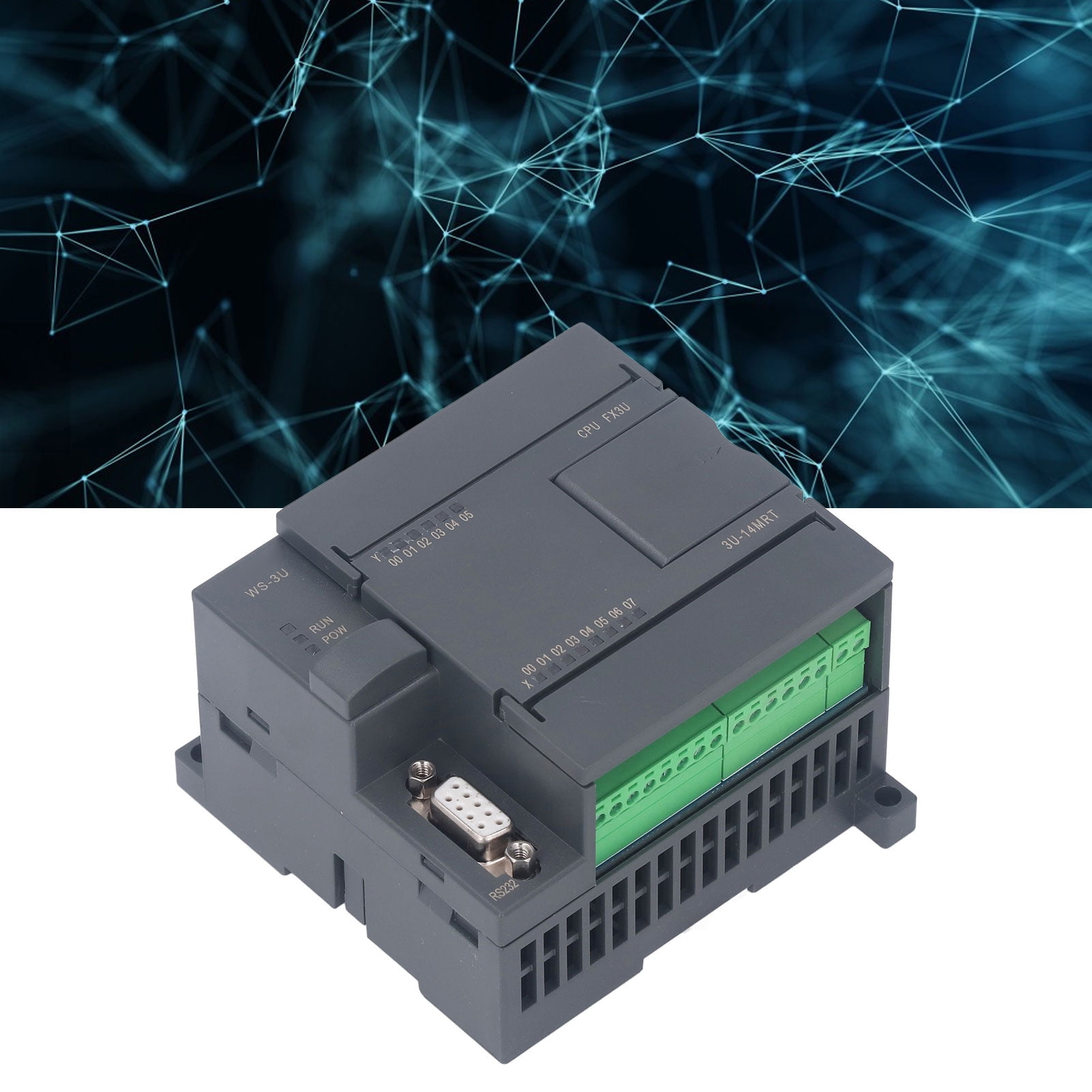 Controlador Industrial, DC24V 8 En 6 Salidas Controlador Lógico PLC ...