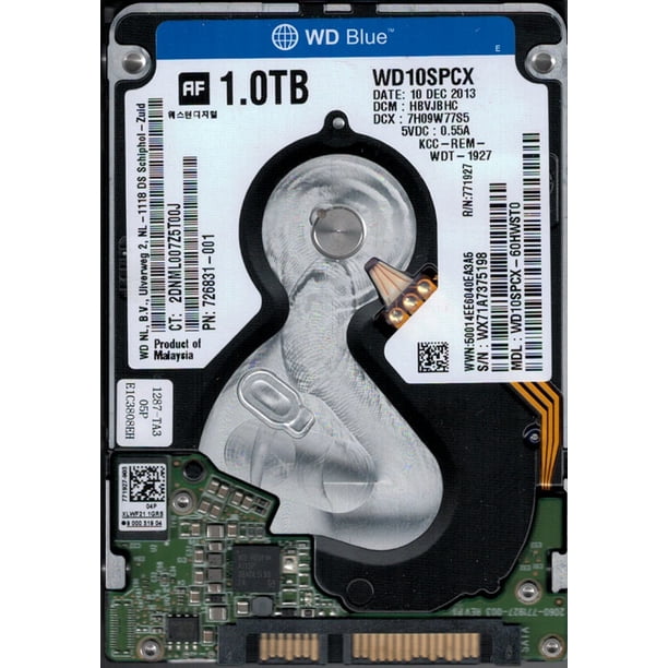 WD10SPCX-60HWST0 DCM: HBVJBHC WX71A Western Digital 1TB - Walmart.com