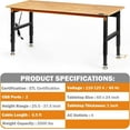 "Tolead Multipurpose Large Workbench, 60"" Adjustable Height, Heavy ...