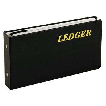 Four-Ring Ledger Binder Kit 100 Ledger Sheets, 8 1/2 x 5 - Walmart.com