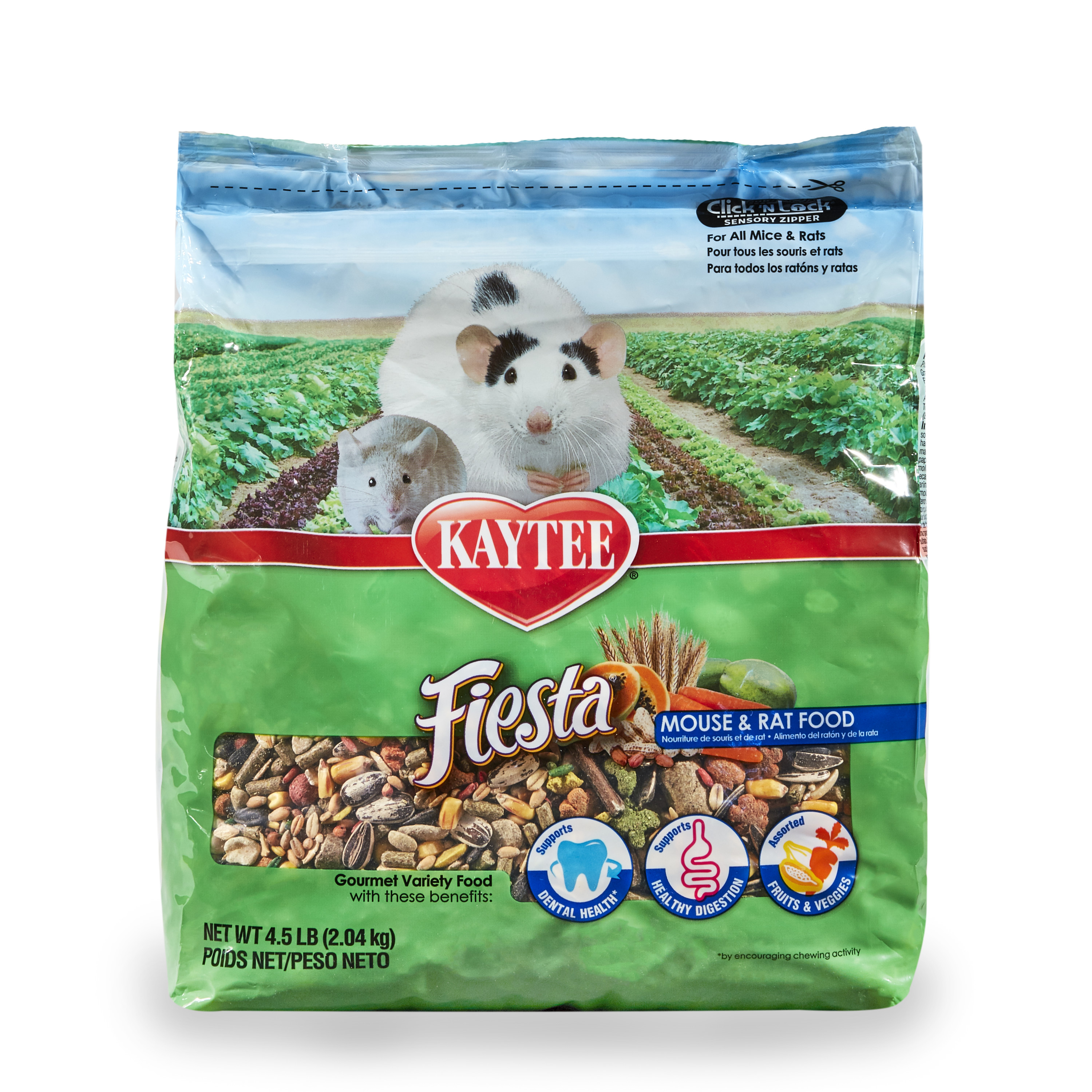 Kaytee Fiesta Mouse and Rat Food 4.5 lb - Walmart.com