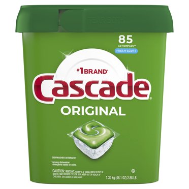 Cascade Original Gel Dishwasher Detergent, Lemon Scent, 120 fl oz ...