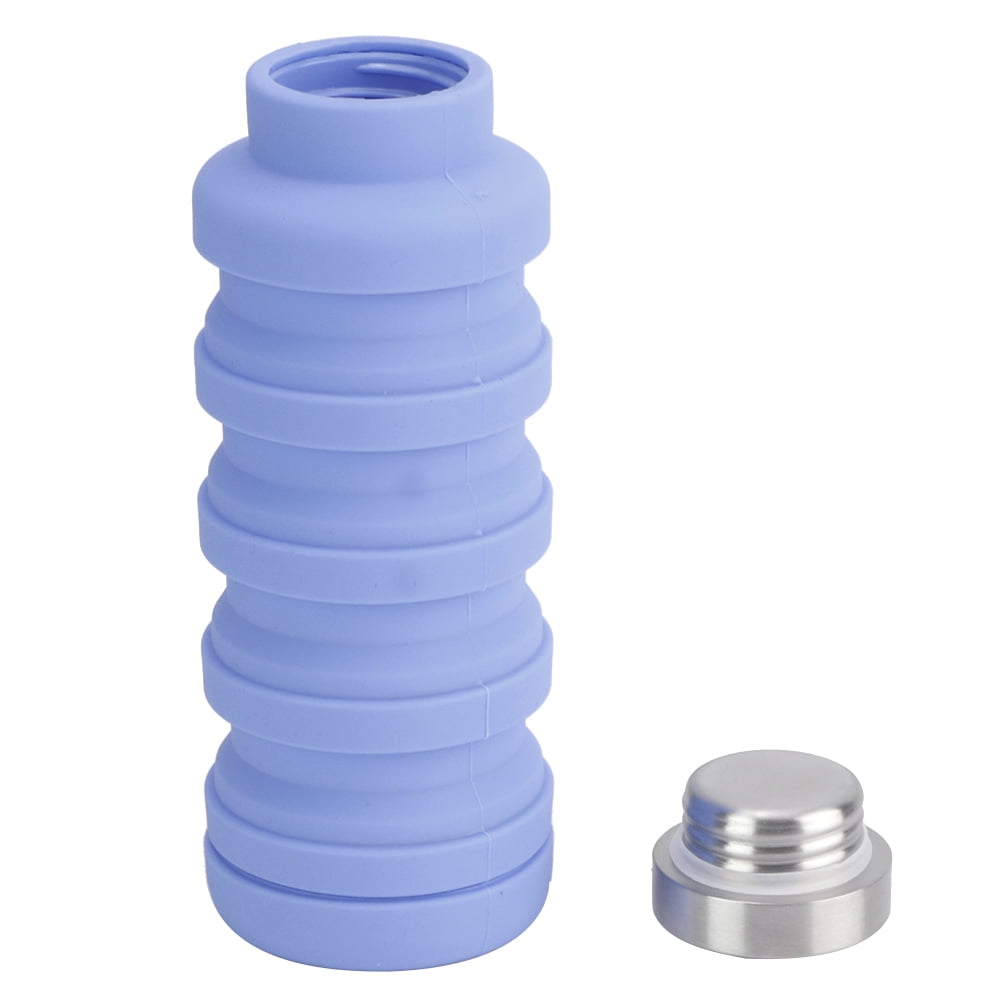 Botella de agua plegable, 500 ml, portátil, plegable, plegable, taza de ...