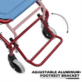 monicare *FDA APPROVED* Transport Wheelchair with Flip Back Armrests ...