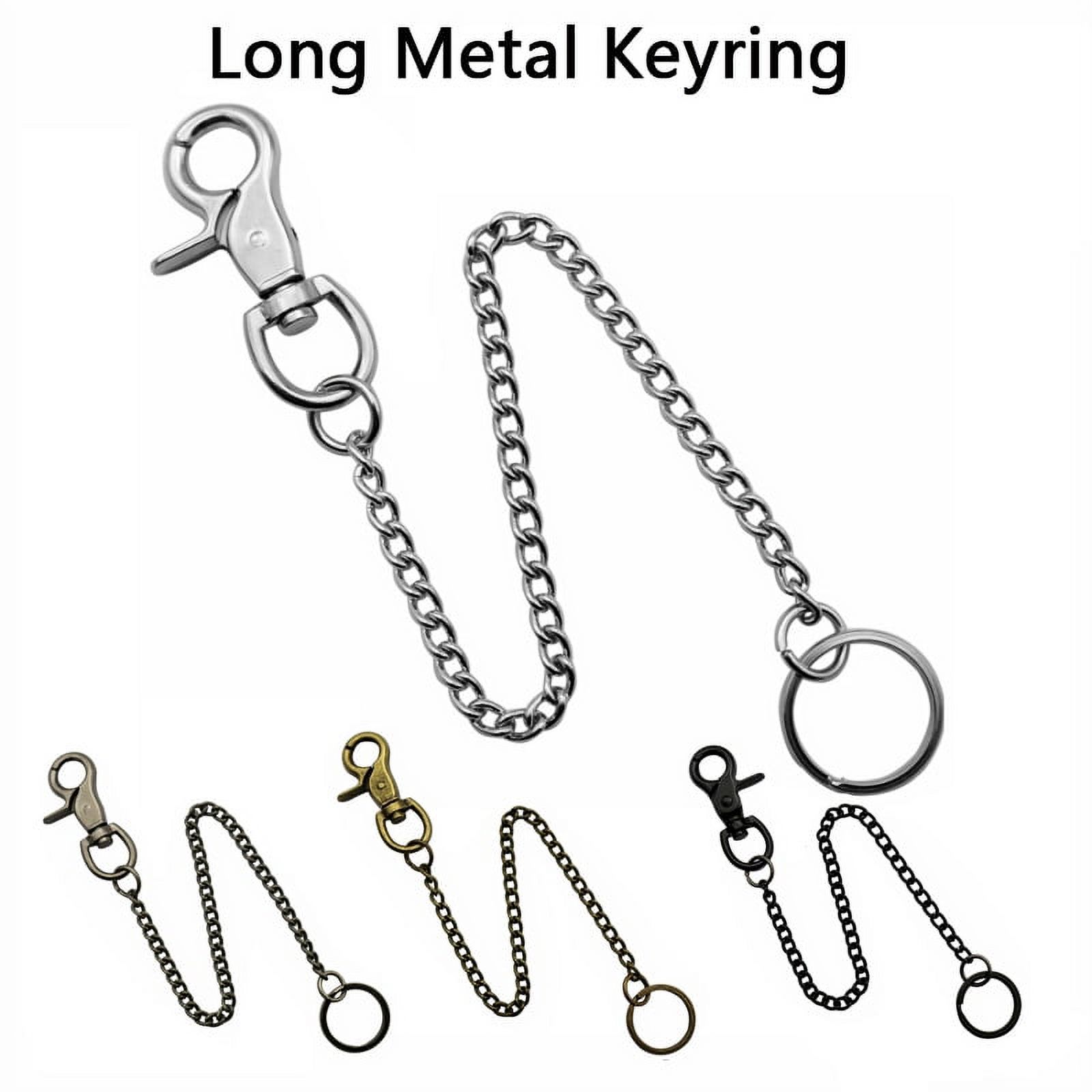 SagaSave Alloy Wallet Chain Pocket Keychain with Lobster Clasps for ...