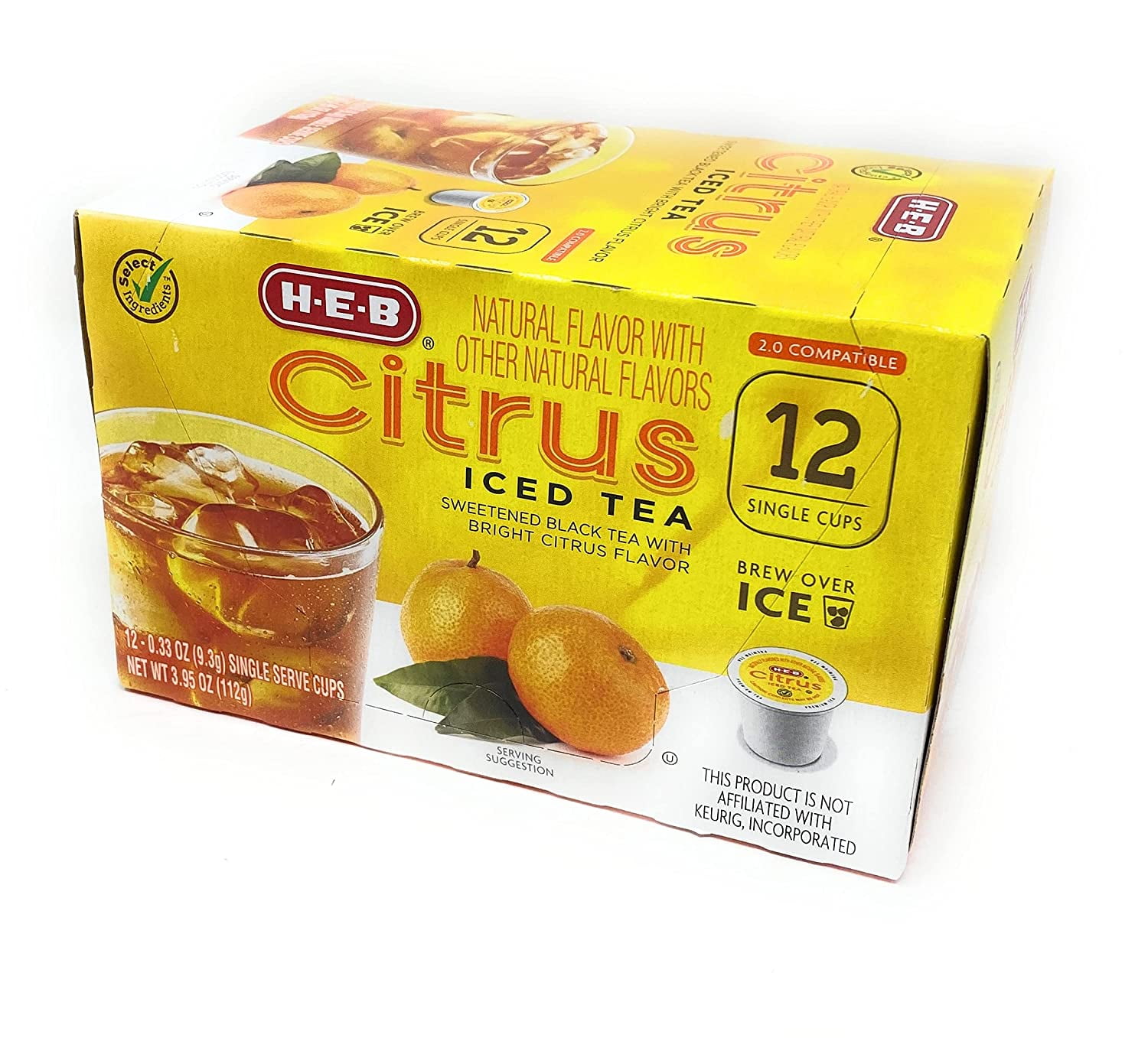 HEB Citrus Ice Tea Single Serve Pods - 12 count - Walmart.com