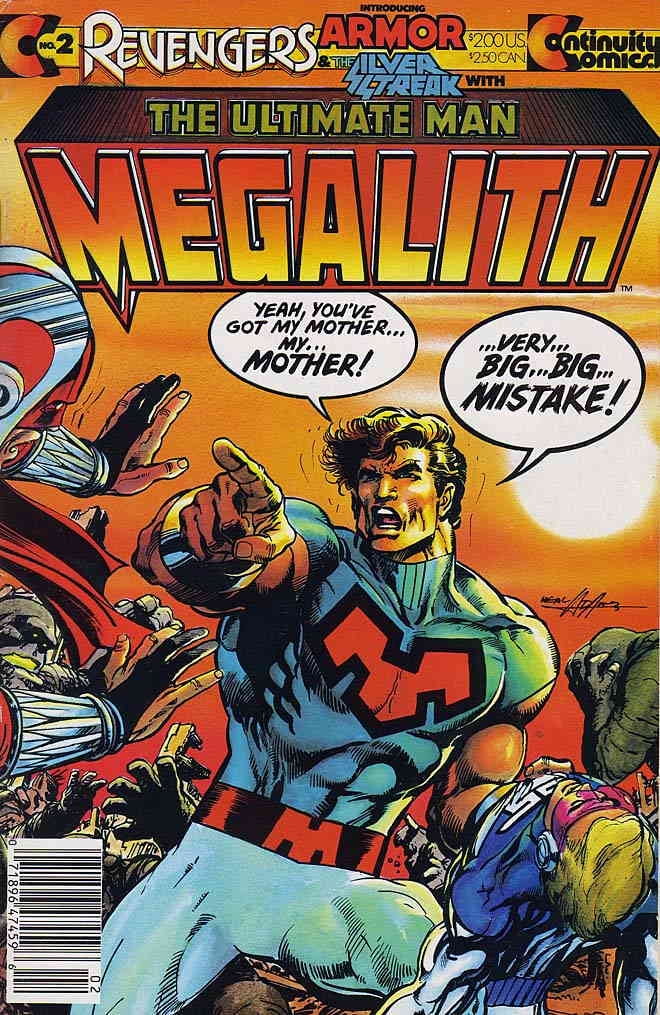 Revengers Featuring Megalith #2 (Newsstand) VF ; Continuity Comic Book ...