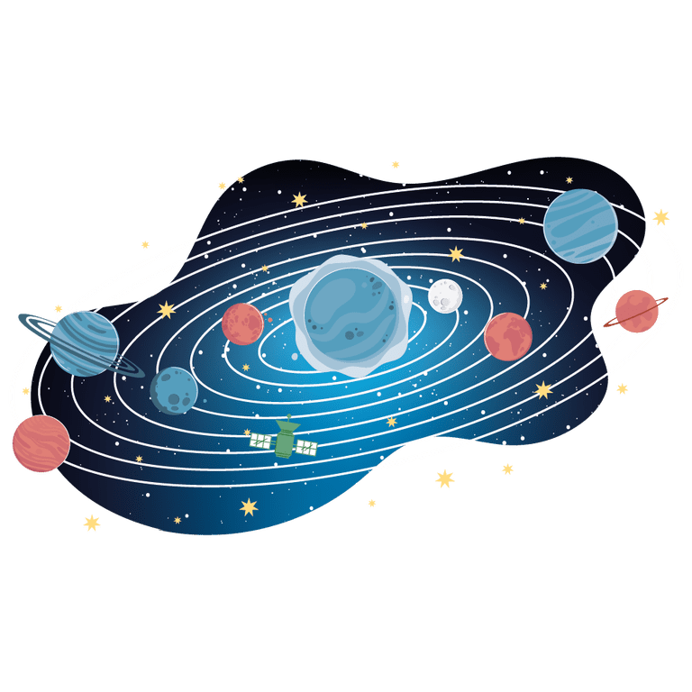 Multi Colored Stars In Space