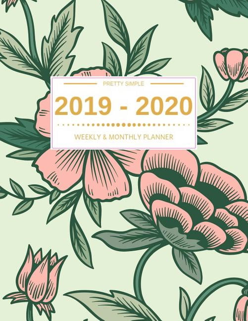2019 - 2020 Planner Weekly And Monthly : Calendar Schedule + Organizer ...