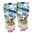 Siamese Hello Summer Beach Theme with Sunglasses and Tropical Cocktail ...
