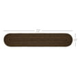 VHC Brands Woven Farmhouse Primitive Jute Black Striped Oval Table ...