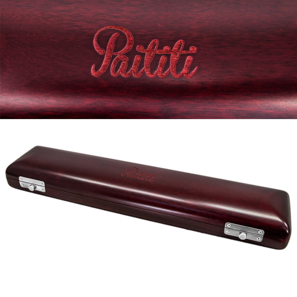 Paititi Mahogany Wood C foot Flute Hard Case French Style High Quality ...