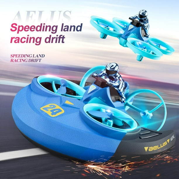 Mini Drone Air/Land/Water Driving Quadcopter 3 In 1 RC Drone Toys for ...