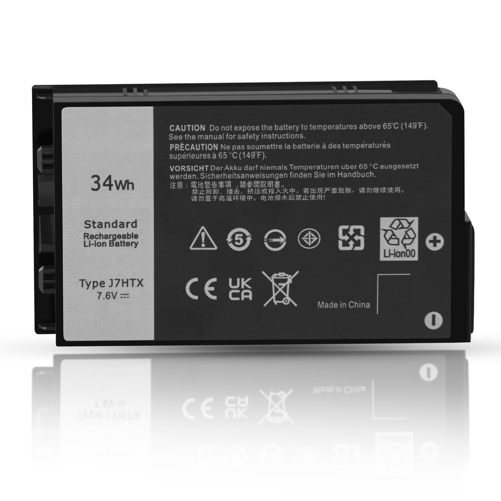 J7HTX Laptop Battery for Dell Latitude 7202 7212 Rugged Extreme Tablet ...
