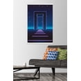 Geometric Neon Wall Poster with Magnetic Frame, 22.375" x 34" - Walmart.com