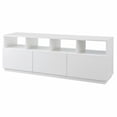 Evelyn&Zoe Cumberland Rectangular TV Stand for TV's up to 75", White ...