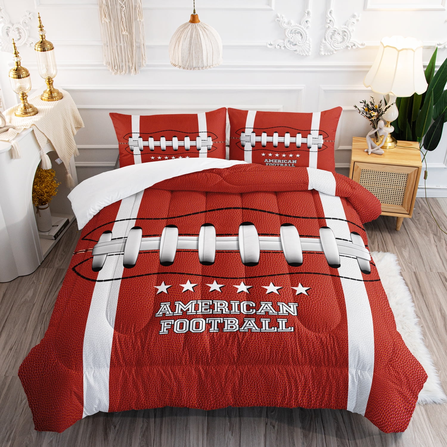 Hosima 3-Piece 3D Digital Comforter With Pattern Composed Of Multiple ...