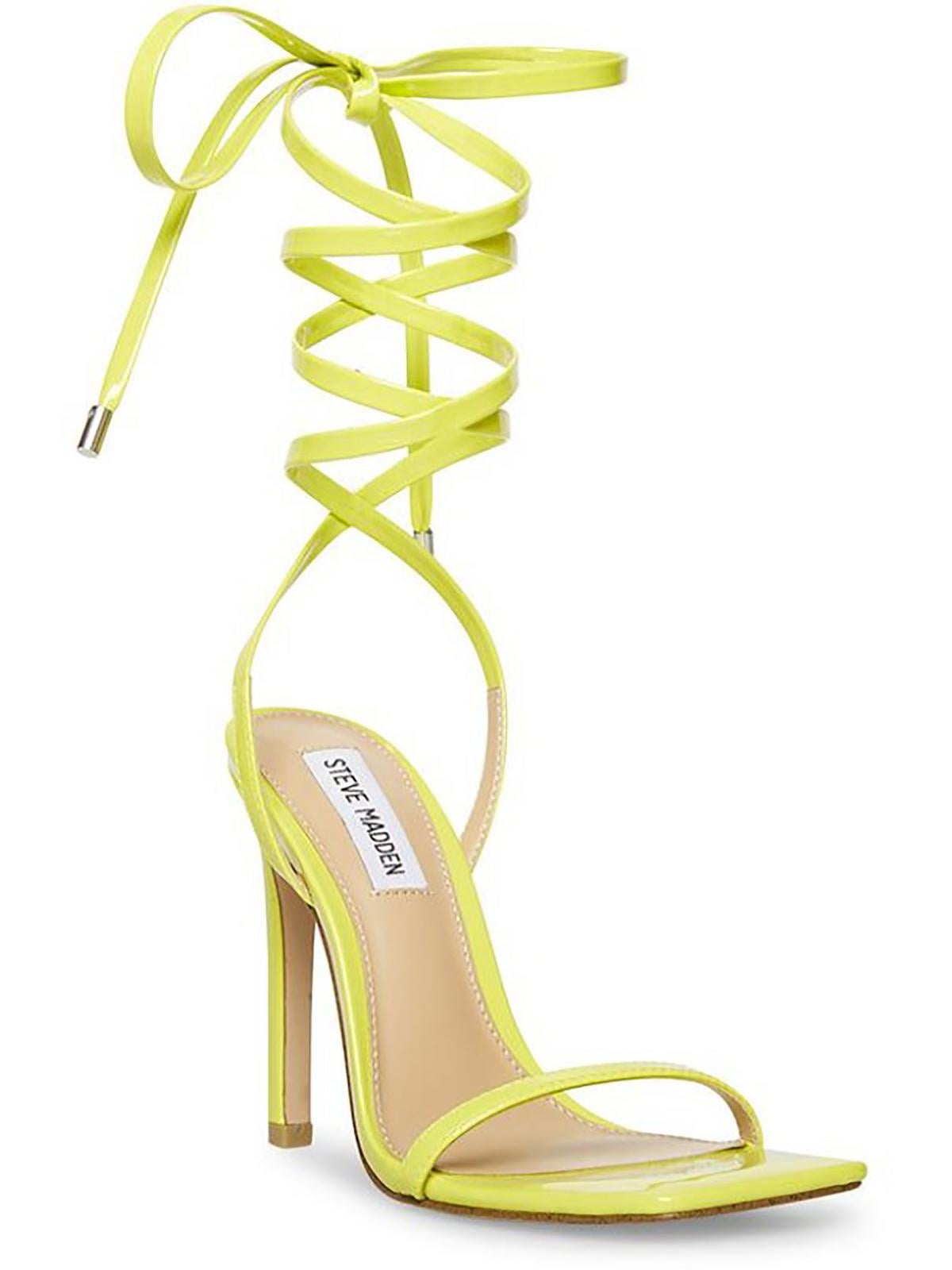 Steve Madden Womens Uplift Printed Square Toe Heel Sandals - Walmart.com