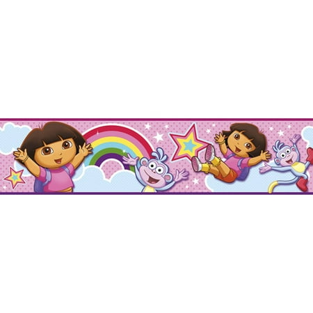 Nickelodeon - Dora Rainbow Wall Border - Walmart.com