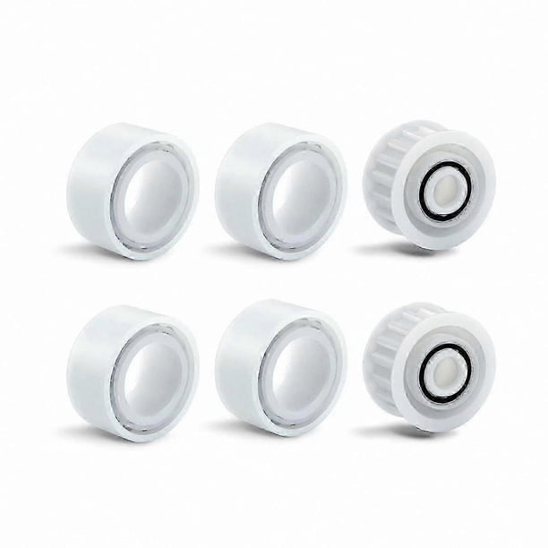 4 Pack Guide Wheels with 2 Pulley Gears, Replacement Parts for Robotic ...