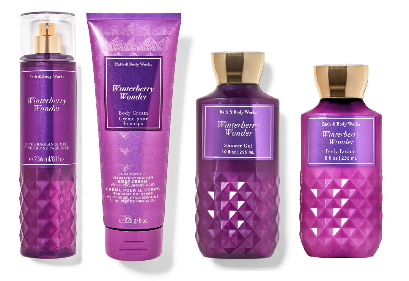 Bath & Body Works WINTERBERRY WONDER Deluxe Gift Set - Fragrance Mist ...