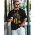 Men's T Shirts, Rustic Tribal Headscarf Necklace Black Woman T-Shirt ...