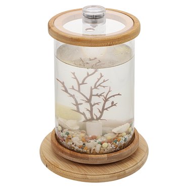 Vandue Deluxe Wall Mounted Brushed Aluminum Bubble Fish Tank - Walmart.com