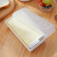 Butter Box Cheese Cutting Crisper Sealed Rectangular Storage Box Baking ...