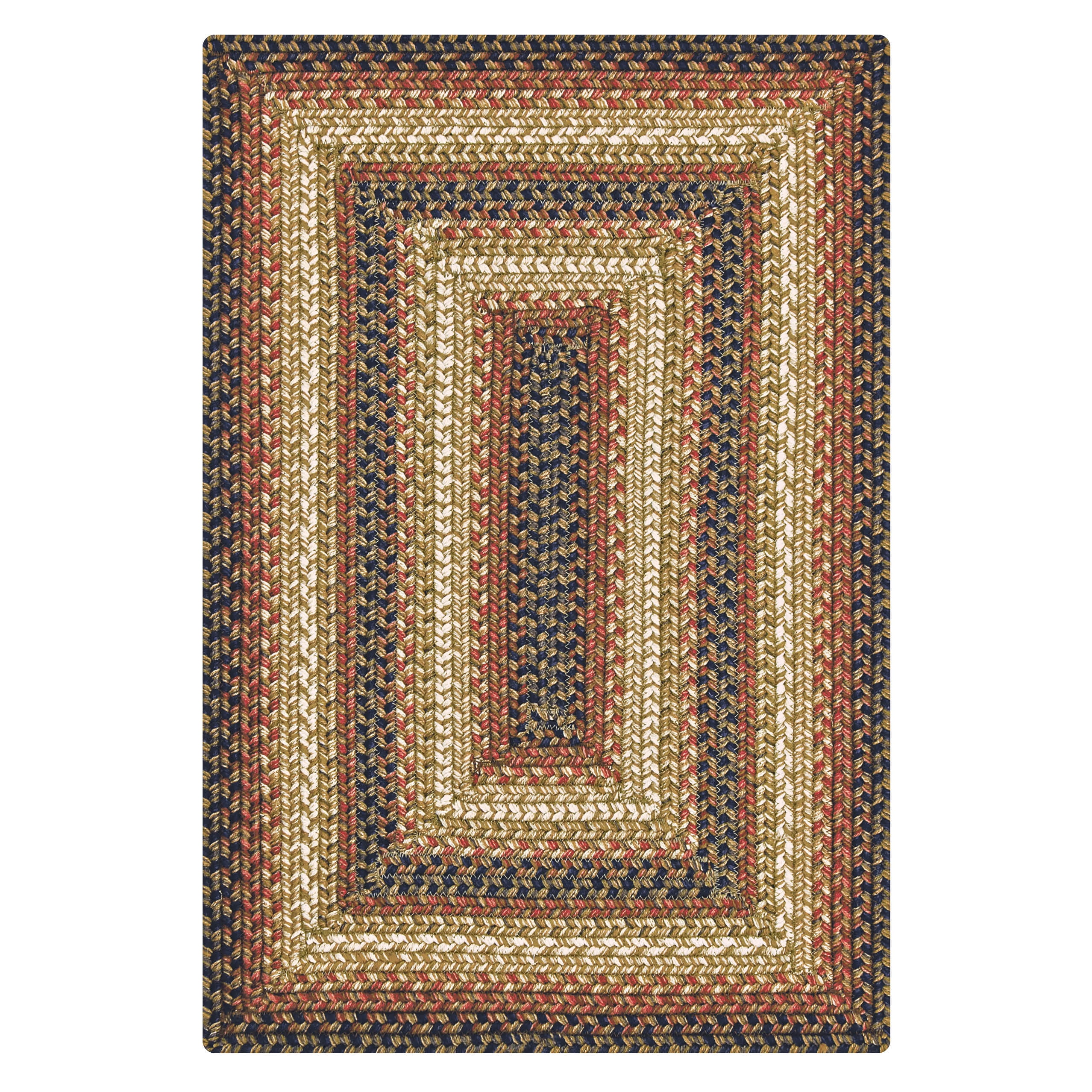 Homespice Decor - 20 x 30" Rect. Winter Wheat Pure Comfort Braided Rug ...