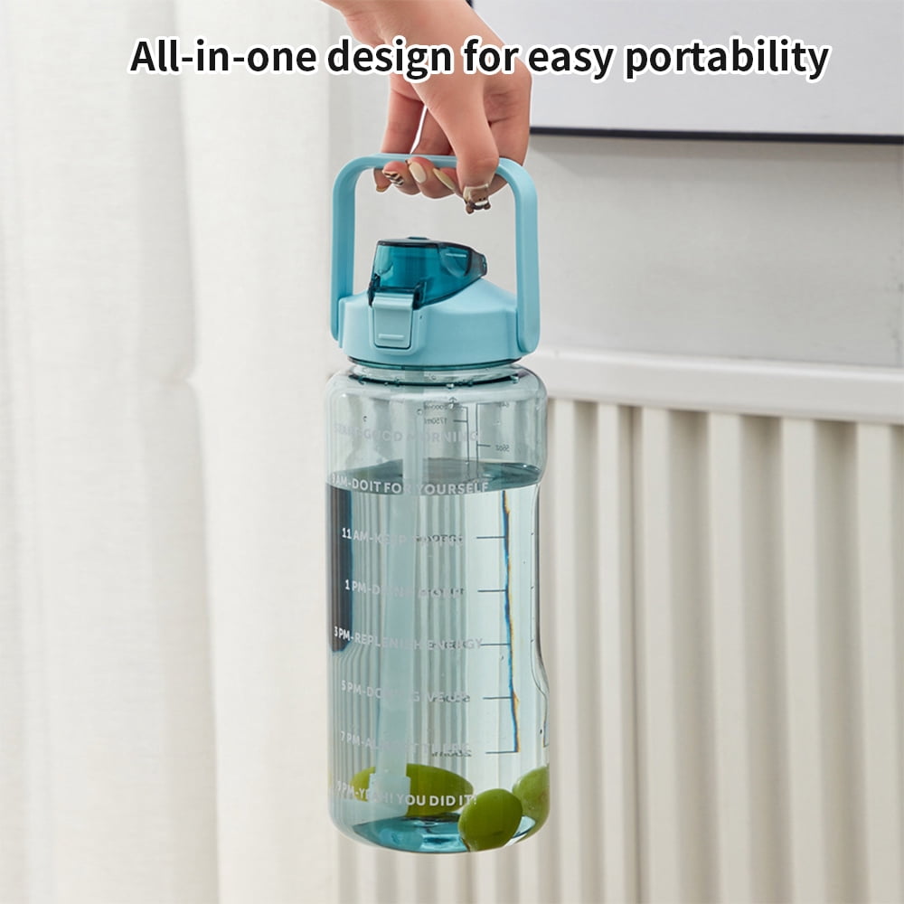 Buy Zmoon 64oz Half Gallon Plastic Goals Water Bottle Jug with ...