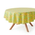 Mainstays Yellow Citrus PEVA Tablecloth, Spring & Summer, 70" Round ...