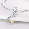 Complete A~Z Alphabet Charm Letter Beads Solid 925 Sterling Silver fits ...